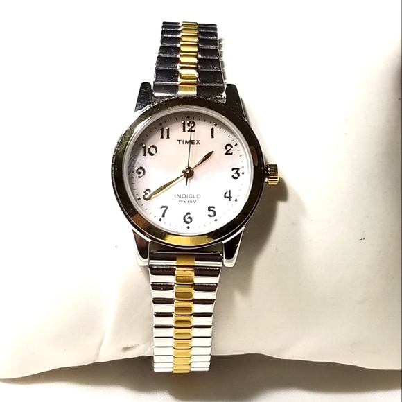 Timex | Accessories | Timex Indiglo Twotone Mother Of Pearl | Poshmark